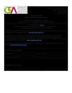 GSA Graduate Citizenship Award_Reference Form 2020-2021_fillable ...